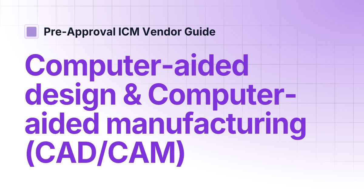 Computer-aided design & Computer-aided manufacturing (CAD/CAM) | Pre ...